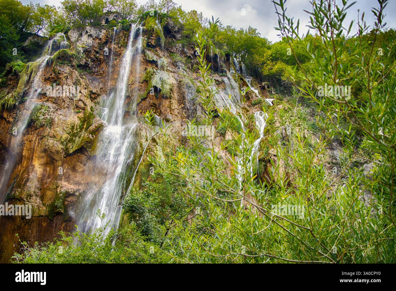 Plitvice Lakes National Park's Big Waterfall is a stunning natural ...