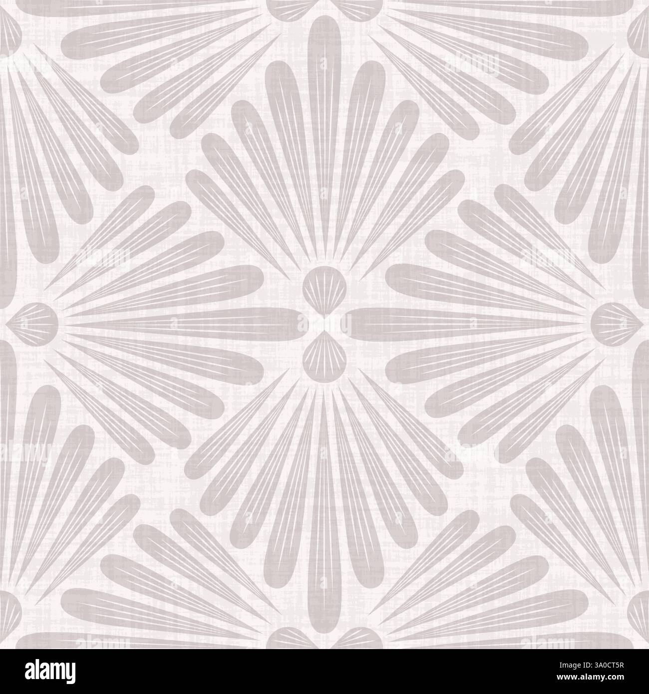 scallop fans ogee seamless vector pattern with texture, textile, fabric ...