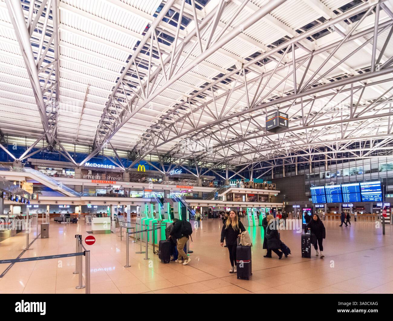 Hamburg: Hamburg Airport, terminal 1 in , Hamburg, Germany Stock Photo ...