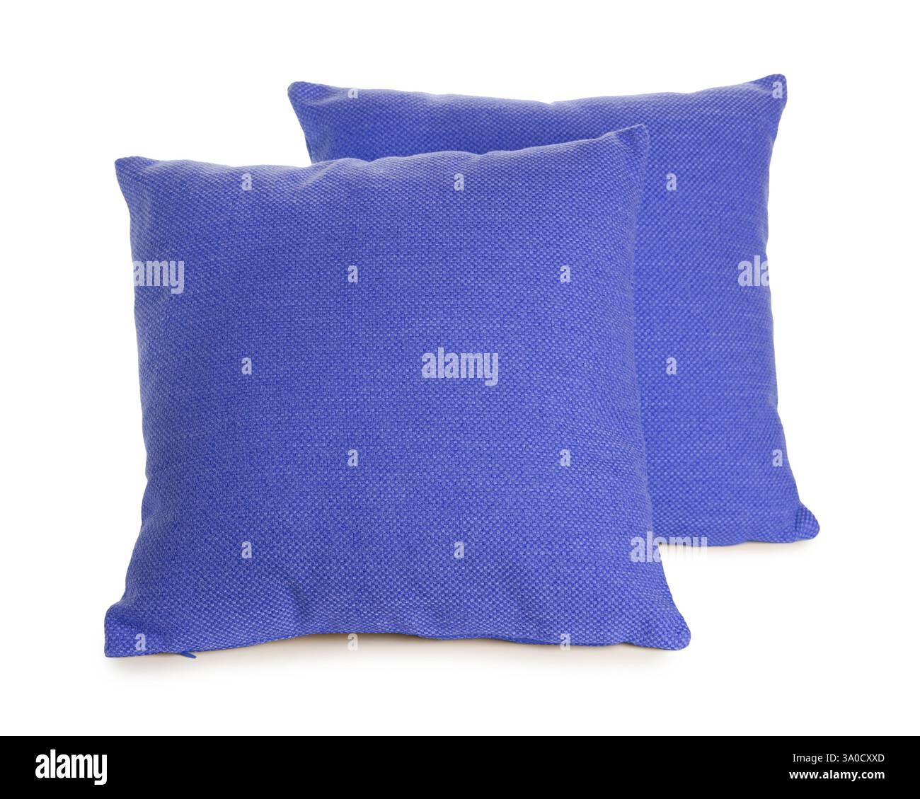 Bright pillows on blue Cut Out Stock Images & Pictures - Alamy