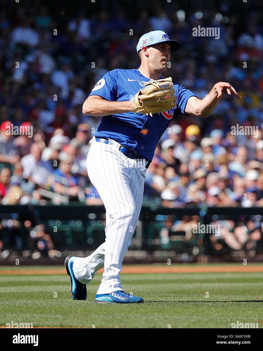 Mesa, Arizona, USA. 2nd Mar, 2025. Chicago Cubs pitcher Matthew Boyd ...