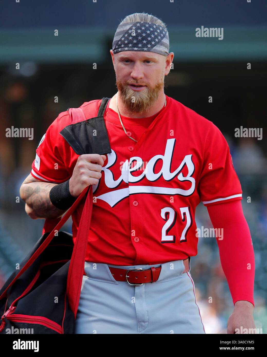 Mesa, Arizona, USA. 2nd Mar, 2025. Cincinnati Reds outfielder Jake ...