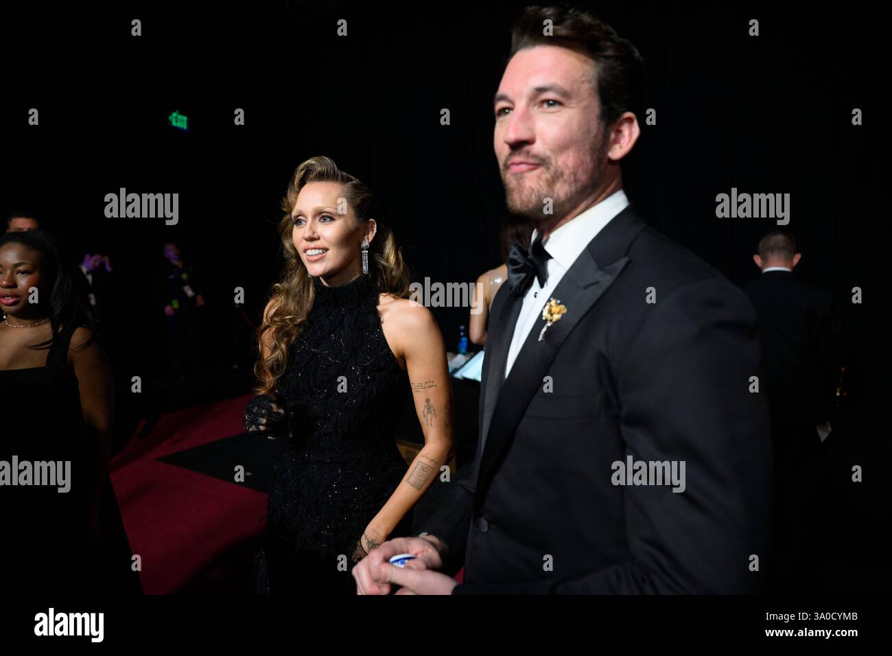 Los Angeles, USA. 02nd Mar, 2025. Miley Cyrus and Miles Teller ...