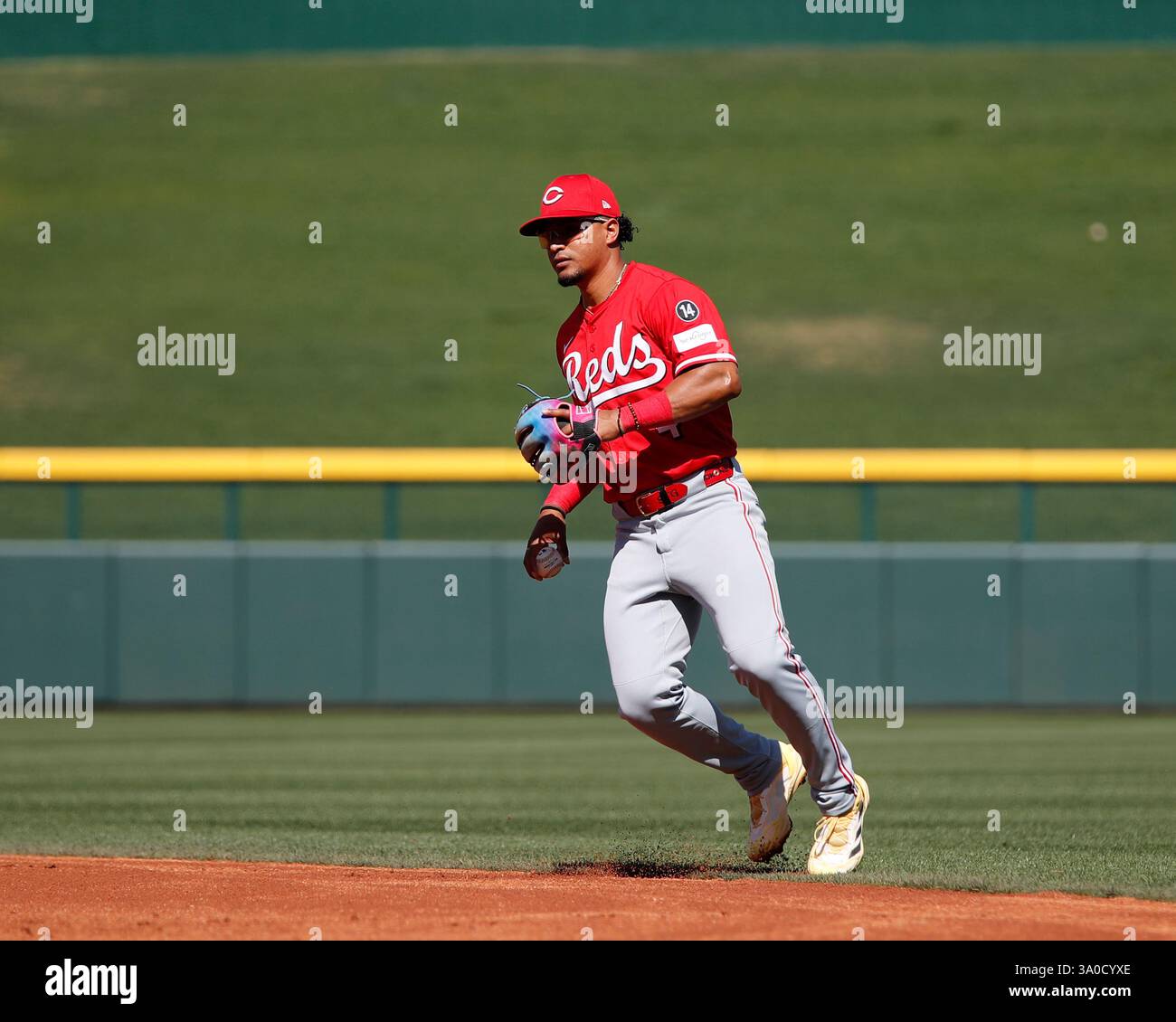 March 2, 2025: Cincinnati Reds third base Santiago Espinal (4) in the ...