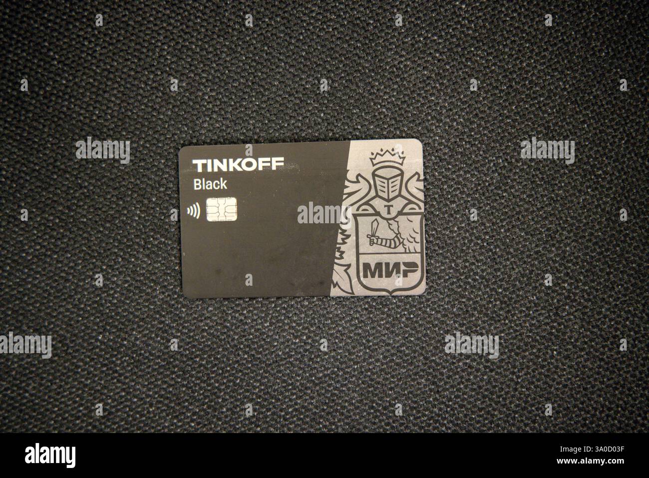 Tinkoff black card hi-res stock photography and images - Alamy
