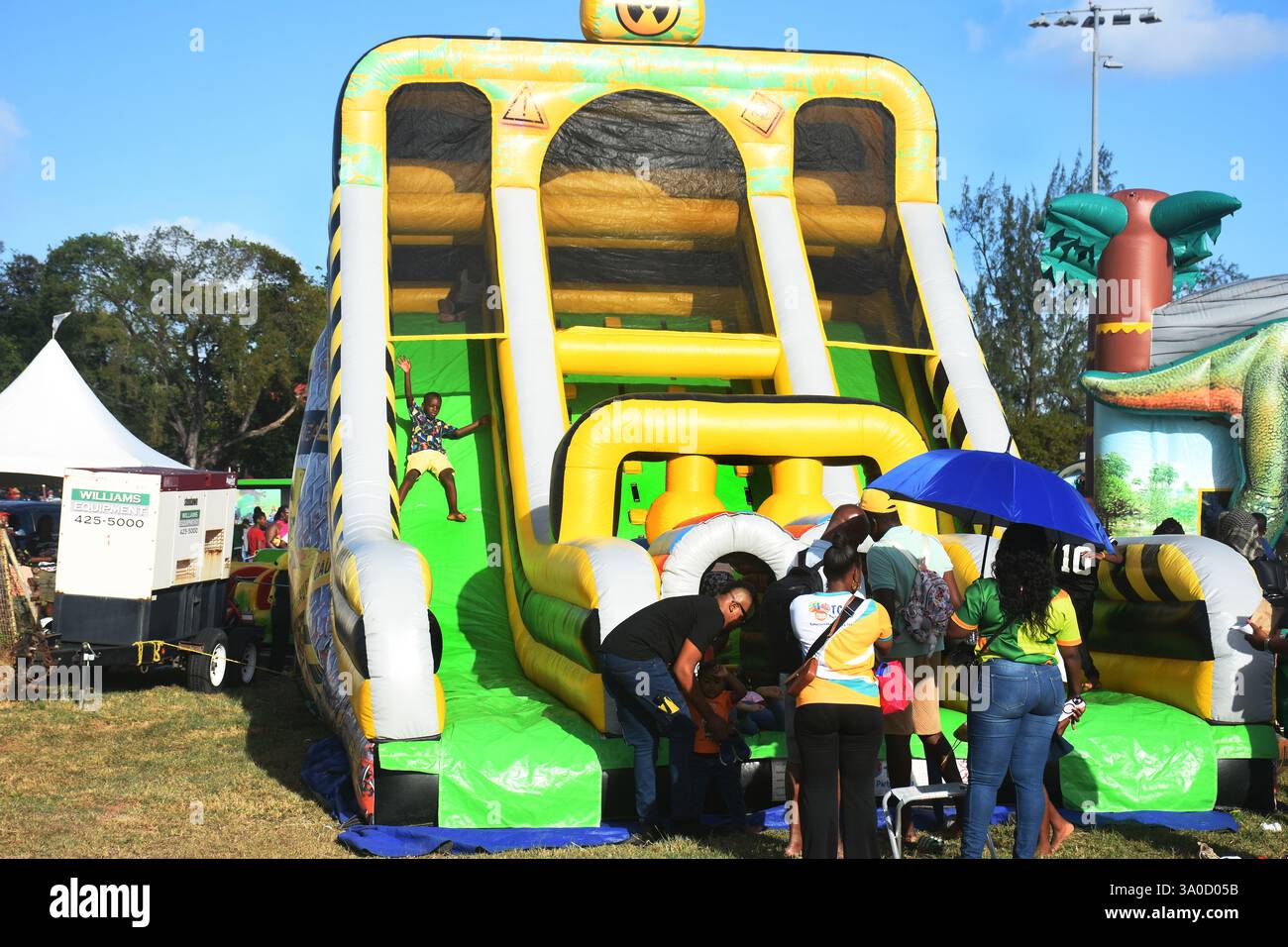 Entertainment at 2025 barbados gold cup horse race hi-res stock ...