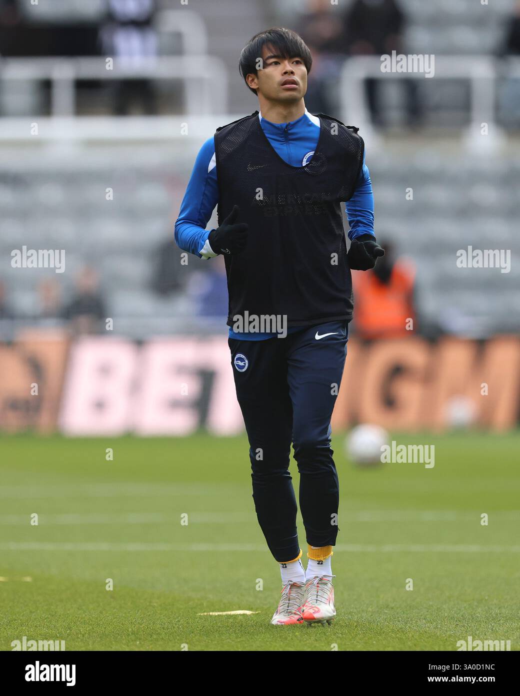 Brighton & Hove Albion's Kaoru Mitoma warms up during the Emirates FA ... Brighton & Hove Albion's Kaoru Mitoma warms up during the Emirates FA ...
