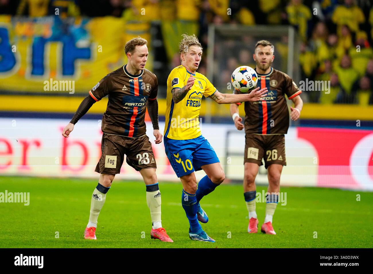 Broendby, Denmark. 03rd Mar, 2025. 3F Superliga-kampen mellem Broendby ...