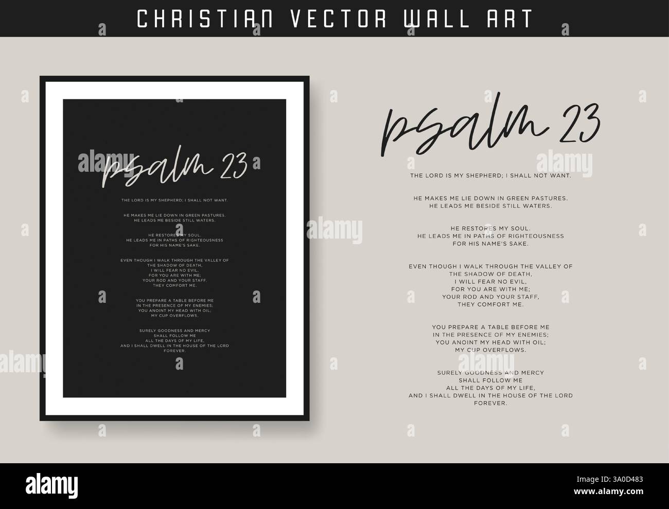 Psalm 23 hi-res stock photography and images - Alamy