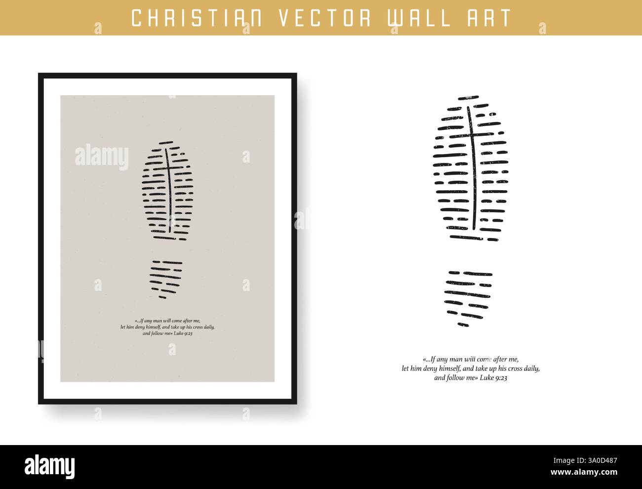 Follow Jesus. Christian scripture motivation poster and inspirational ...