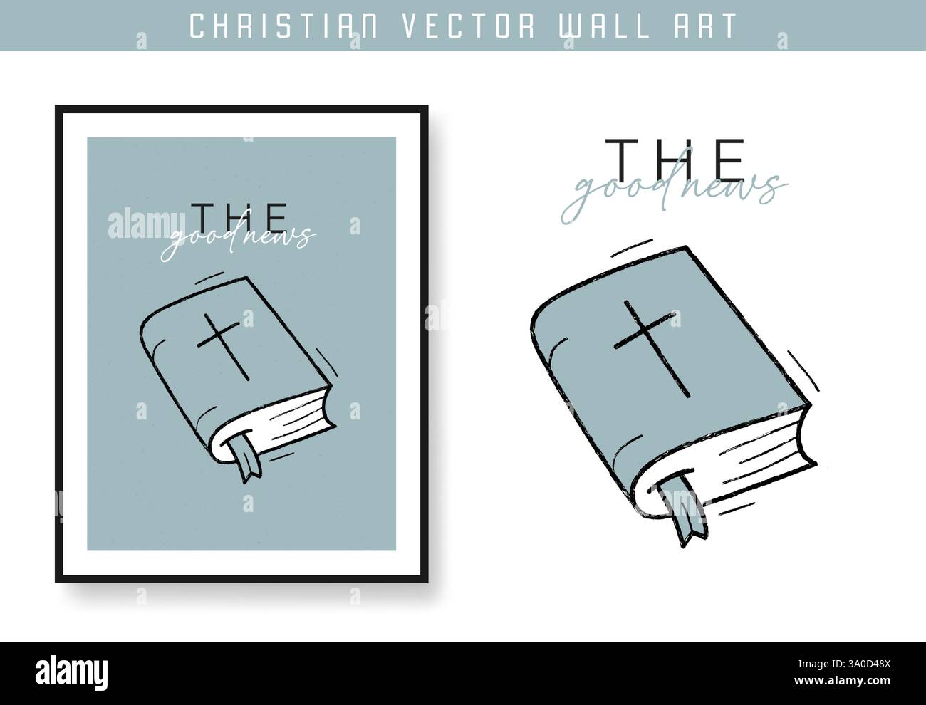 The good news. Christian scripture motivation poster and inspirational ...