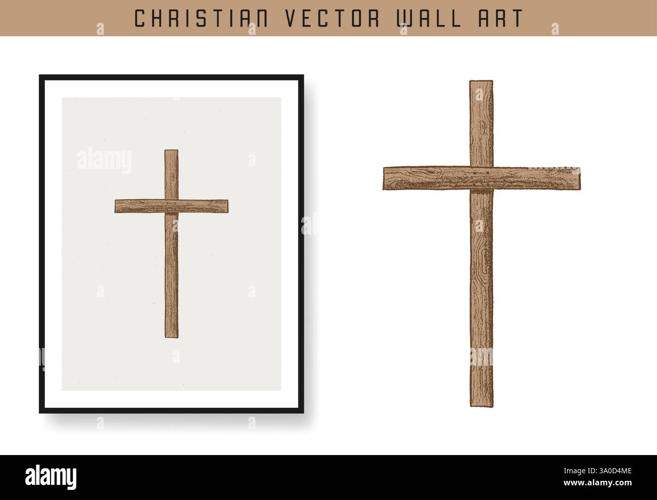 Christian cross motivation poster and inspirational wall art. Bible ...