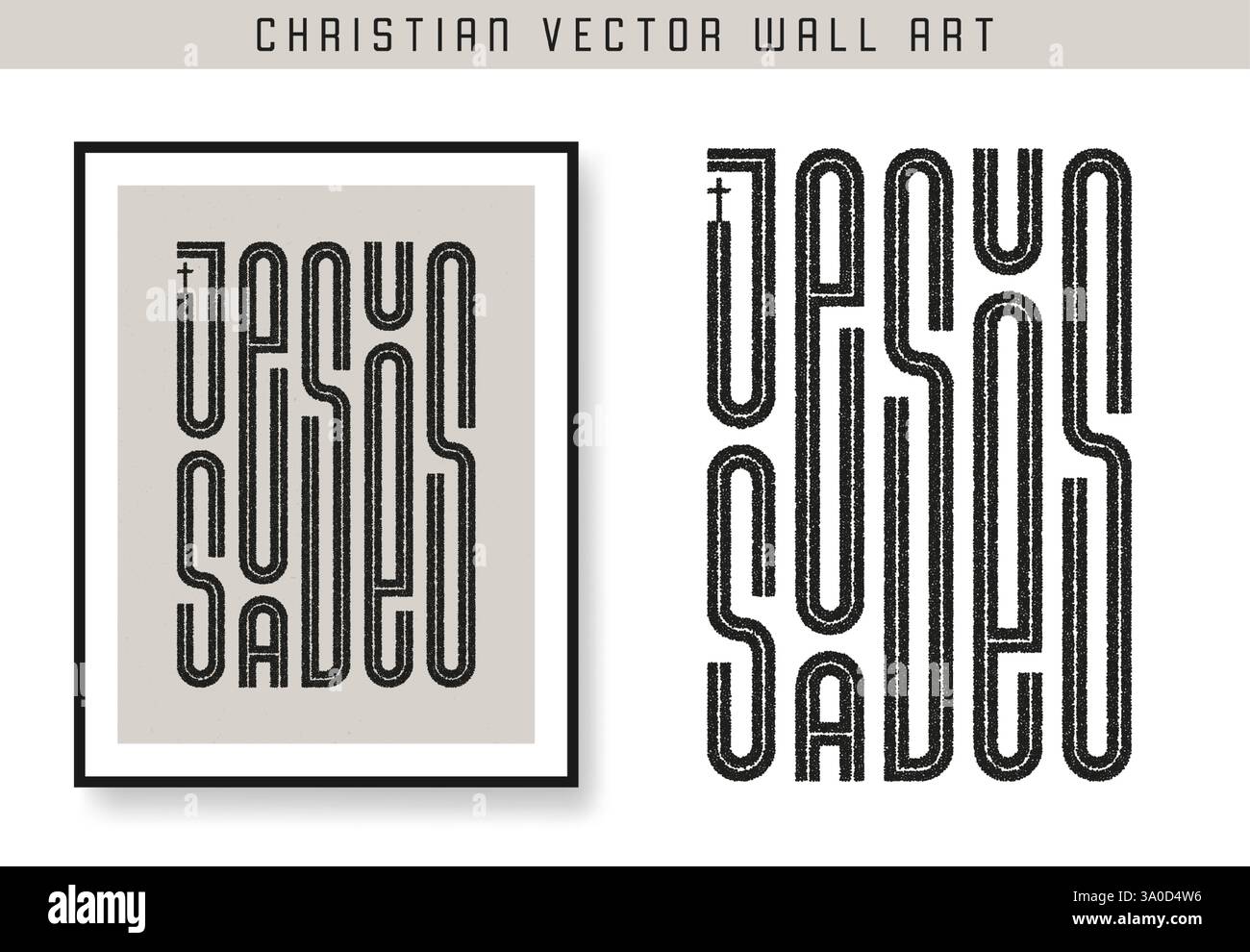 Jesus saves. Christian scripture motivation poster and inspirational ...