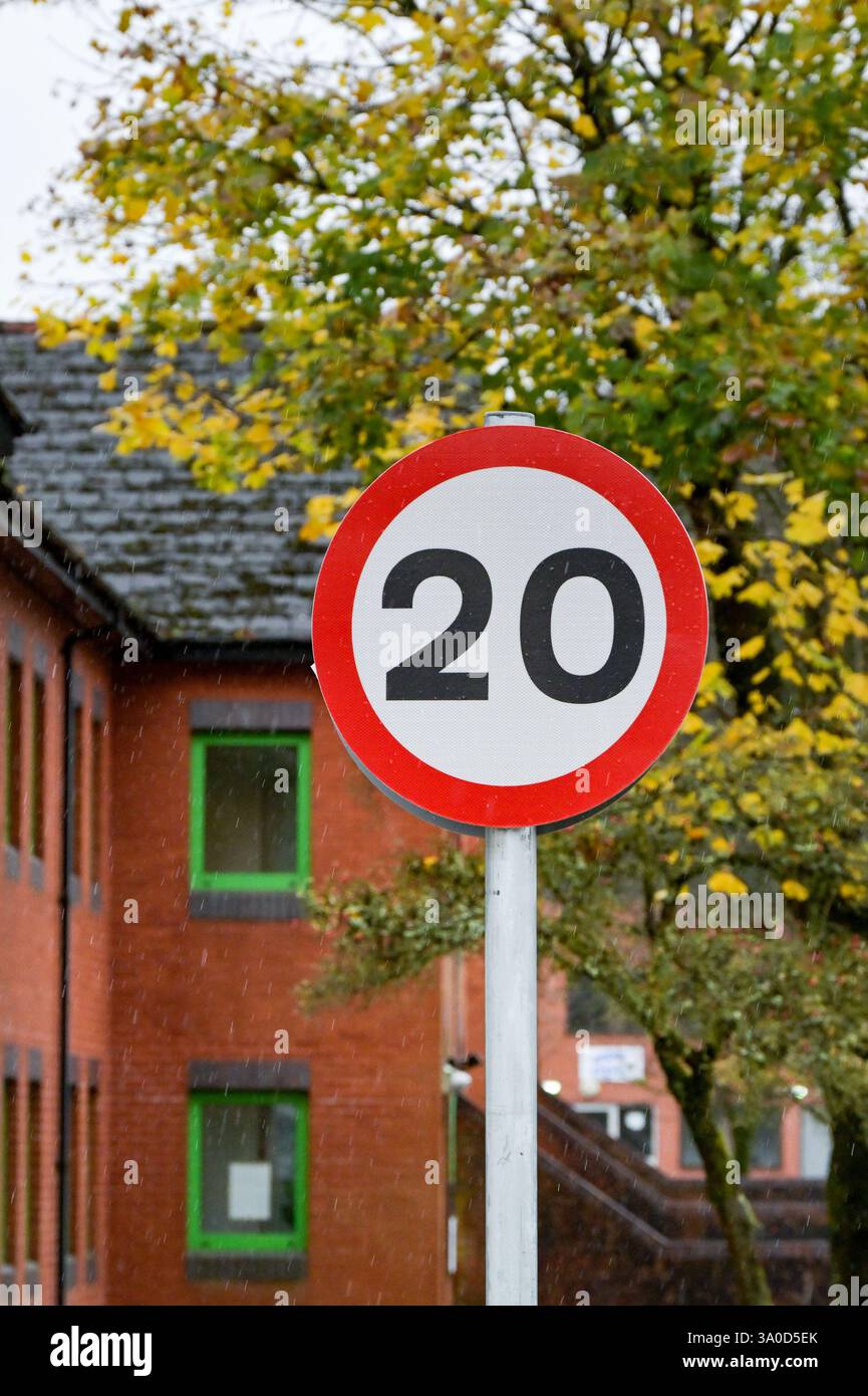 Treforest , Pontypridd, Wales, UK - 24 November 2024: Road sign for a ...