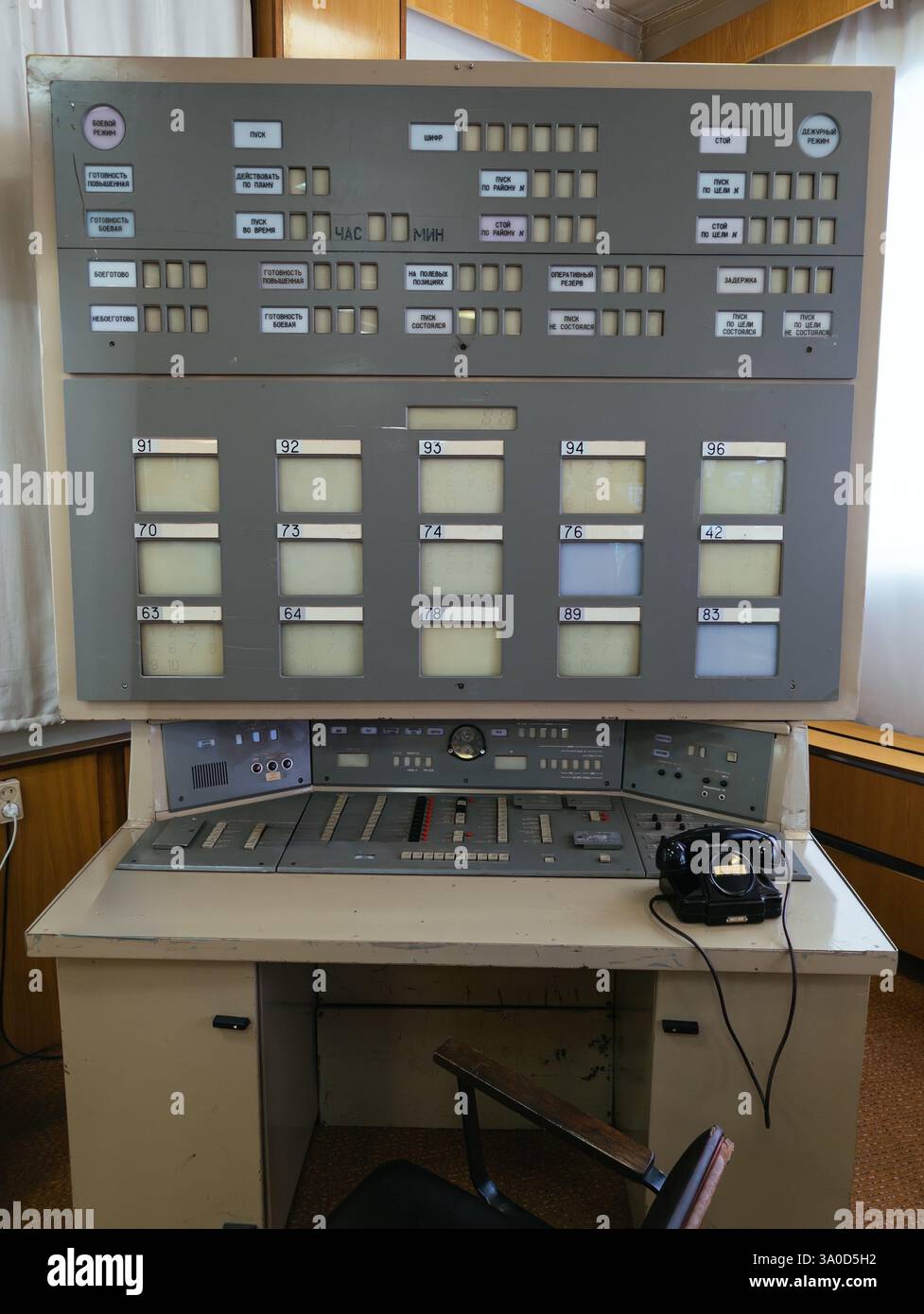 Old control panel of soviet nuclear missile Stock Photo - Alamy