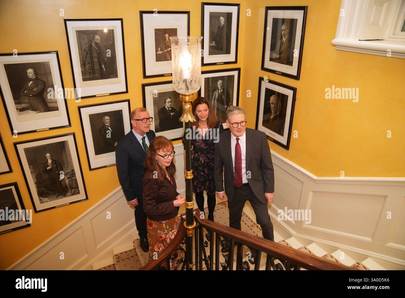 Prime Minister Sir Keir Starmer and his wife Lady Victoria (right) show ...