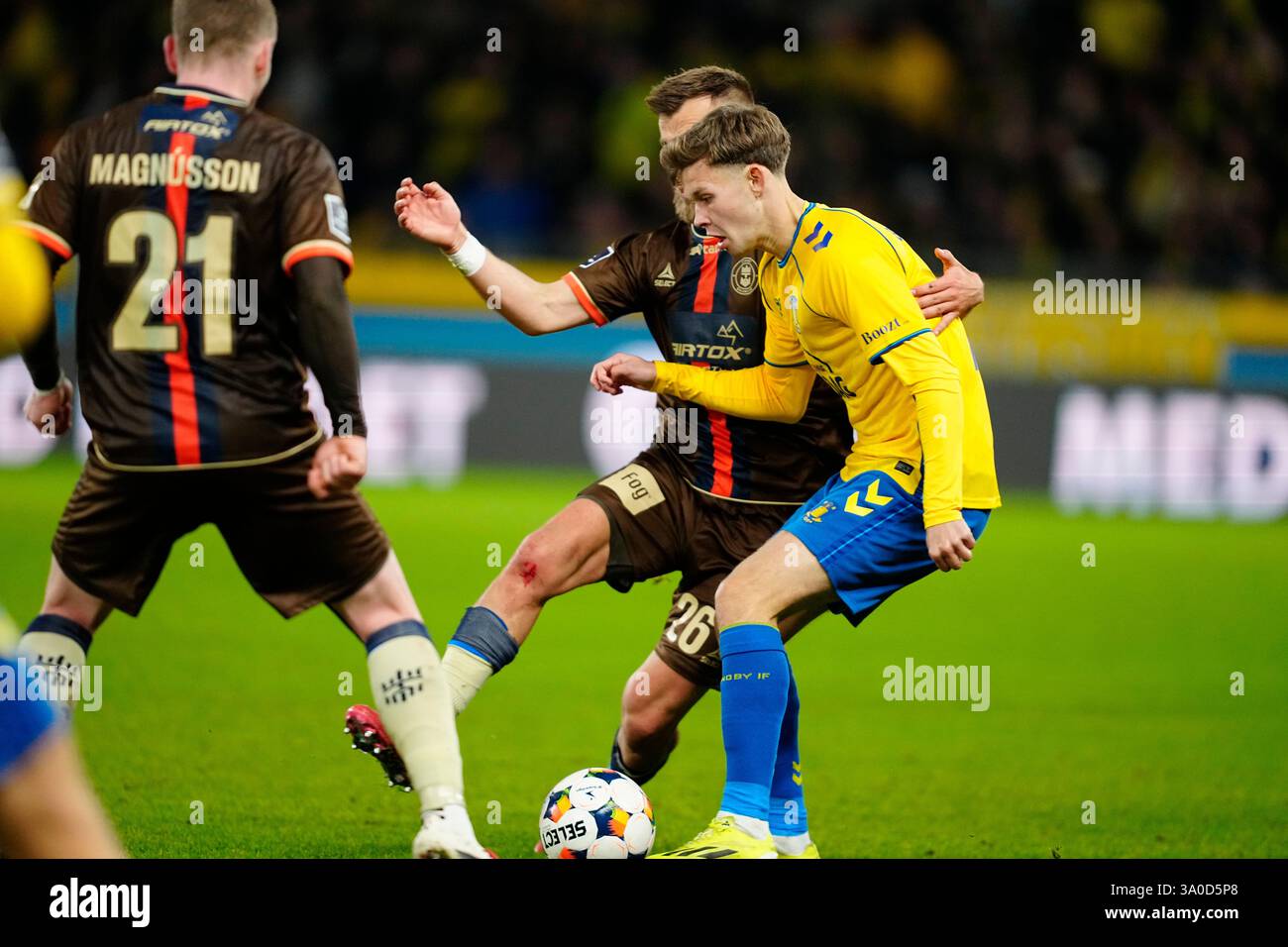 Broendby, Denmark. 03rd Mar, 2025. 3F Superliga-kampen mellem Broendby ...