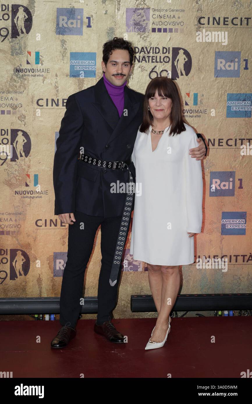 RECORD DATE NOT STATED Mahmood and his mother Rome, Italy - May 3, 2024 ...