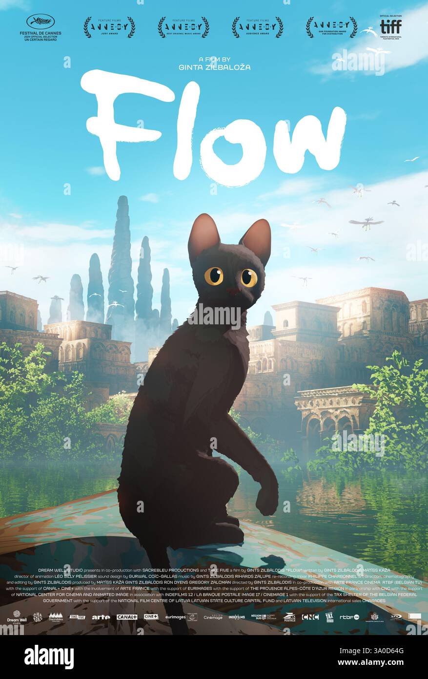 Flow movie poster Stock Photo - Alamy