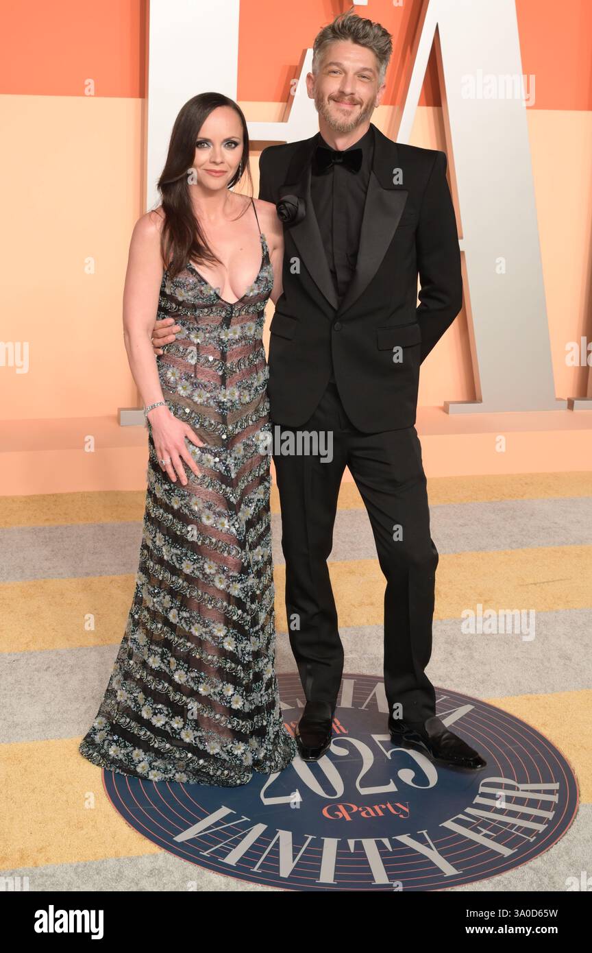 Los Angeles, CA. 02MAR2025: Christina Ricci & Mark Hampton at the ...