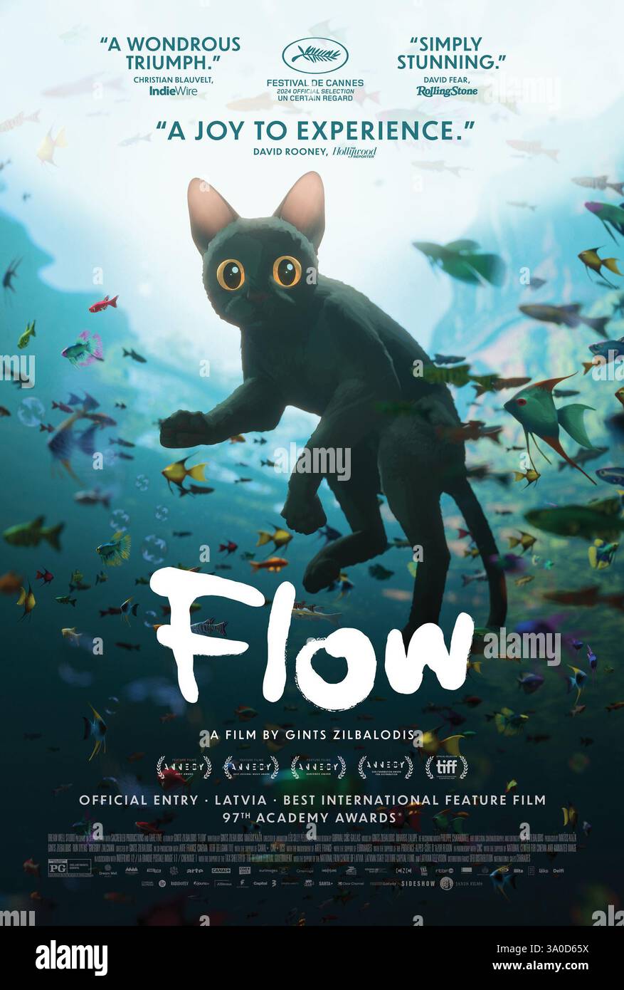 Flow film poster Stock Photo - Alamy