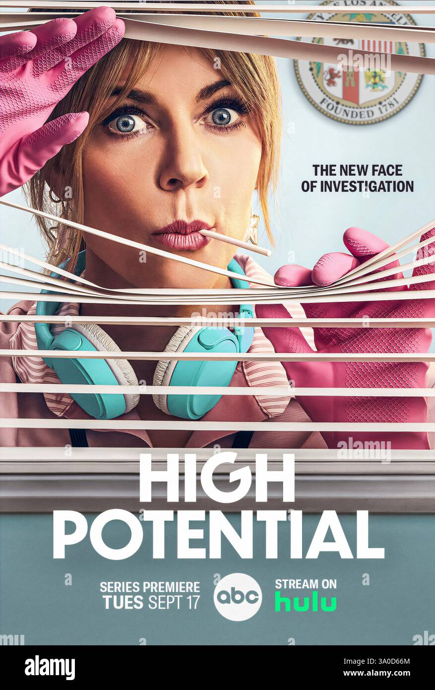 High Potential Kaitlin Olson poster Stock Photo - Alamy