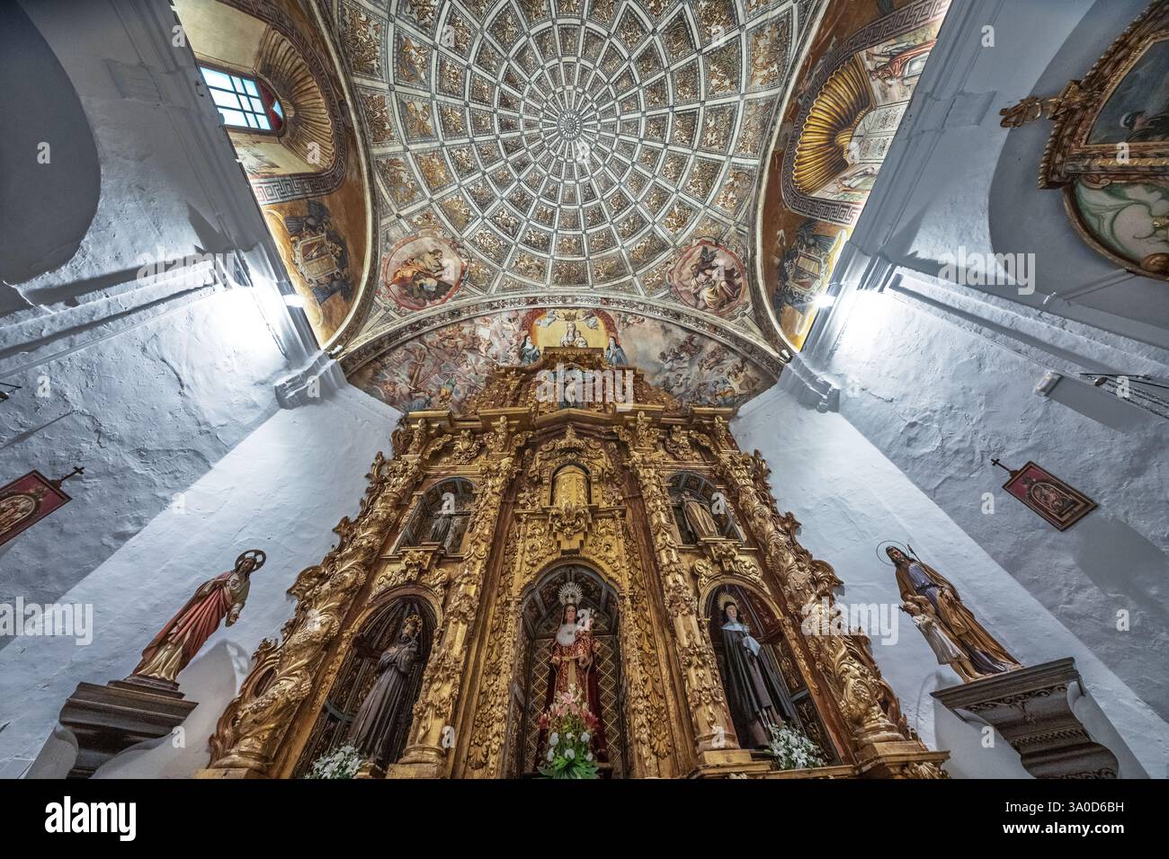 Llerena, Spain, Nov 30 2024, Visit the stunning Baroque altarpiece in ...