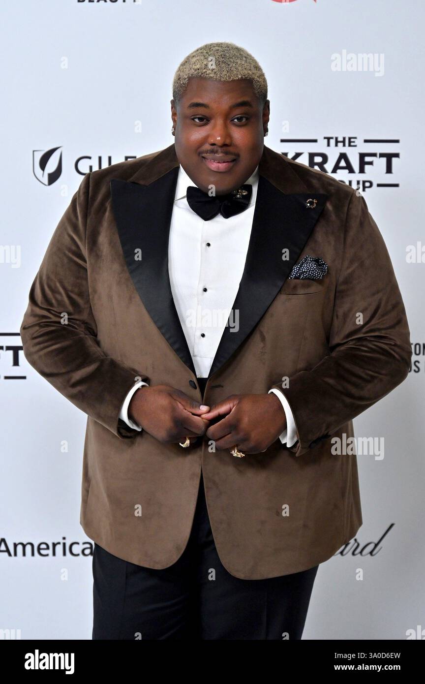 Ca. 02nd Mar, 2025. Jacob Lusk at the after-party for 33rd Elton John ...