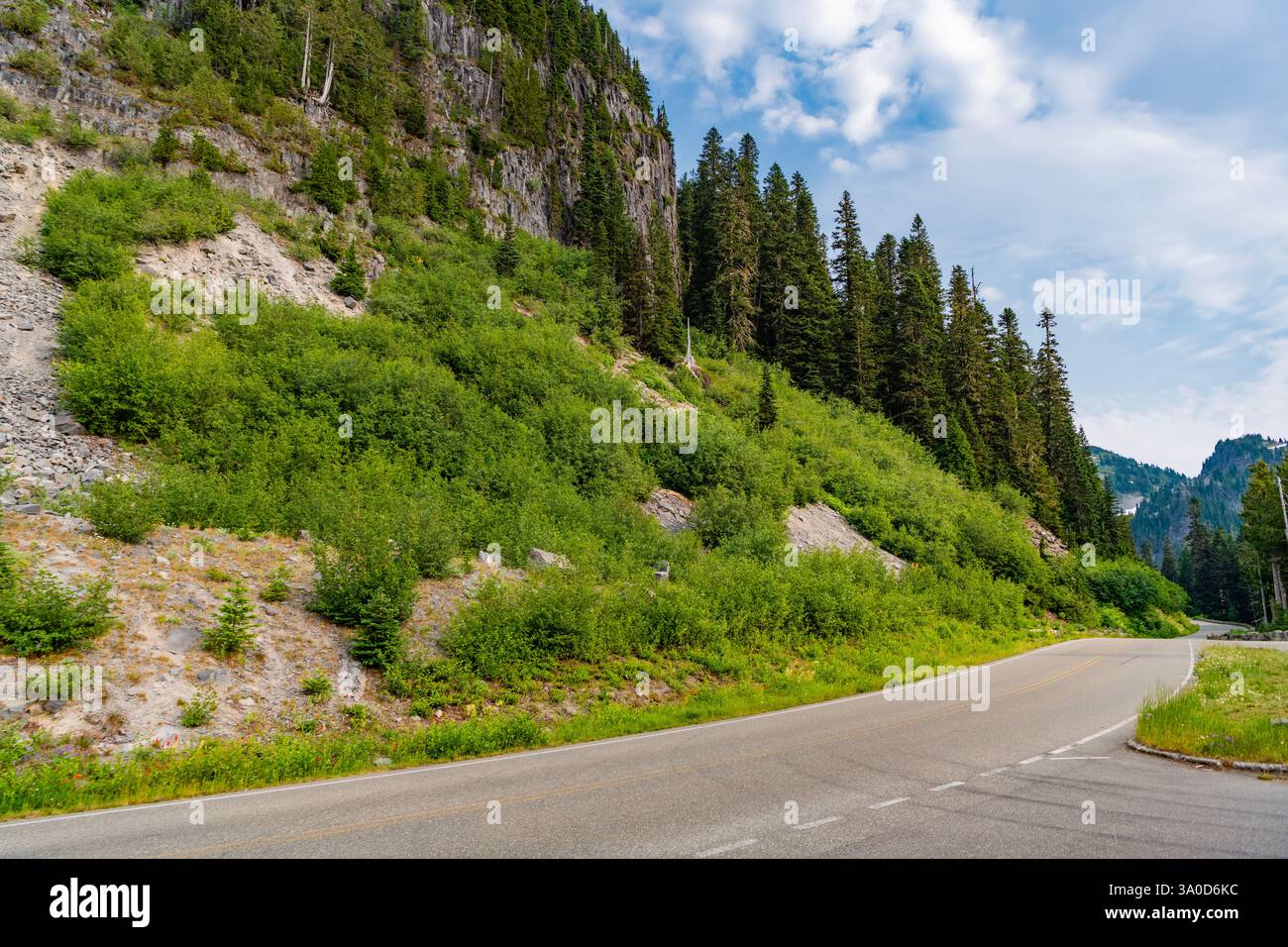 Landscape of mountain and road. Travel destination. Landscape route to ...