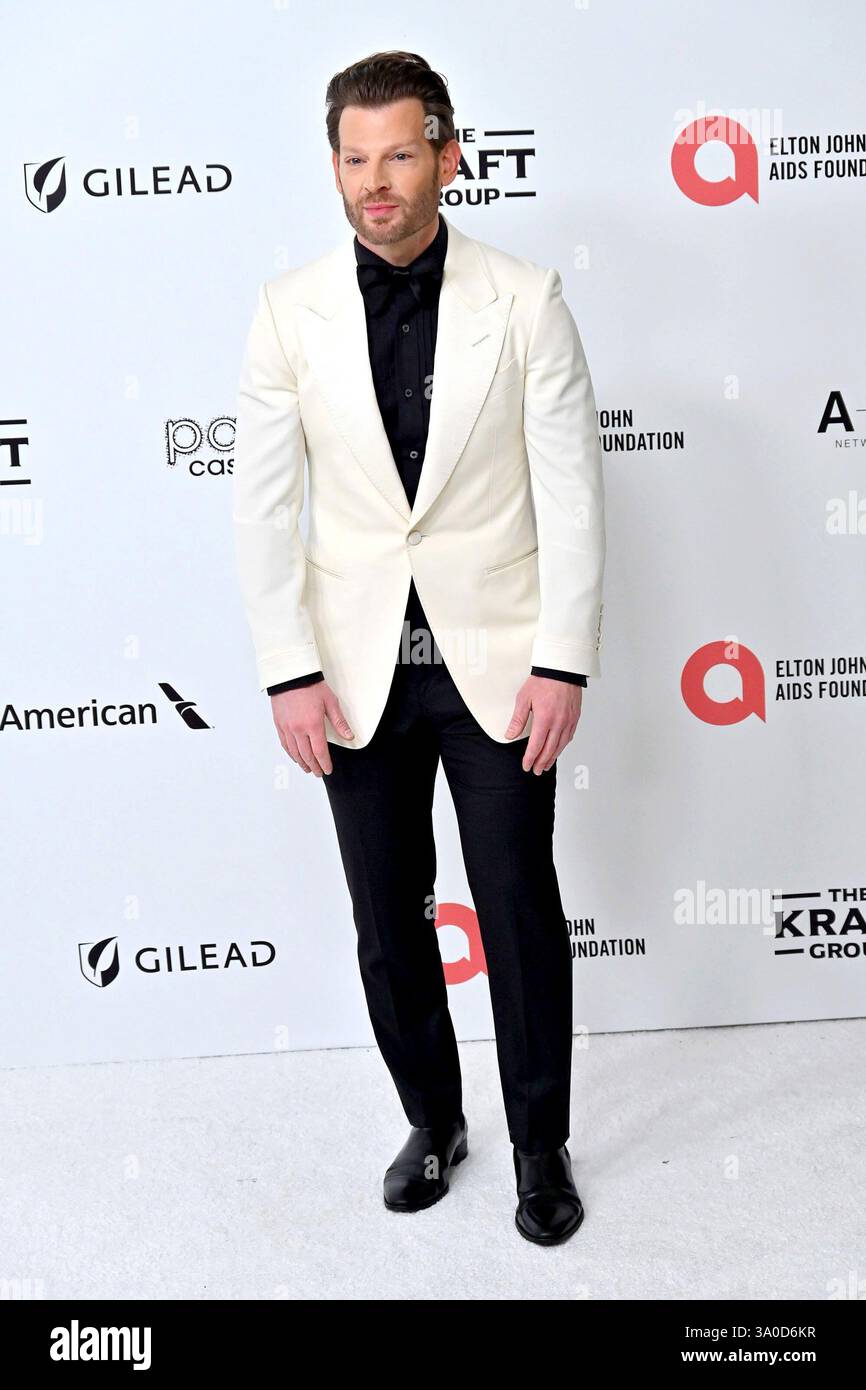 Ca. 02nd Mar, 2025. Jared Lehr at the after-party for 33rd Elton John ...