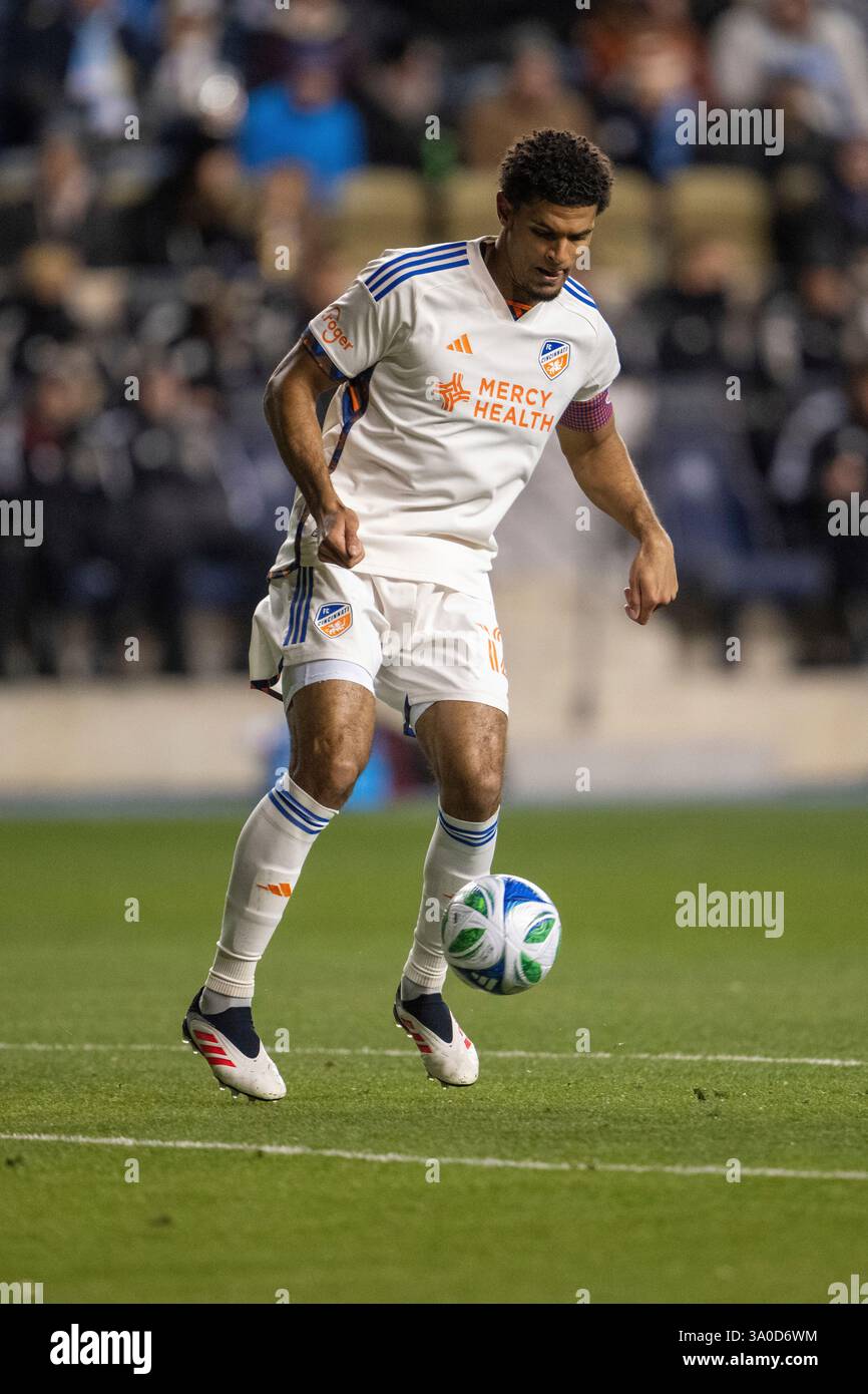 CHESTER, PA - MARCH 01: FC Cincinnati defender Miles Robinson #12 ...