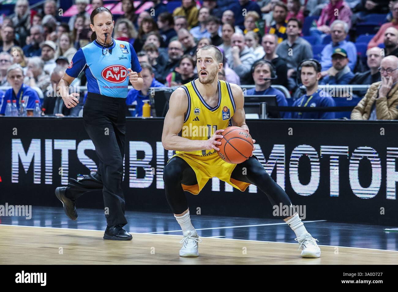 Germany. 03rd Mar, 2025. Basketball easyCredit BBL 22. Spieltag Alba ...