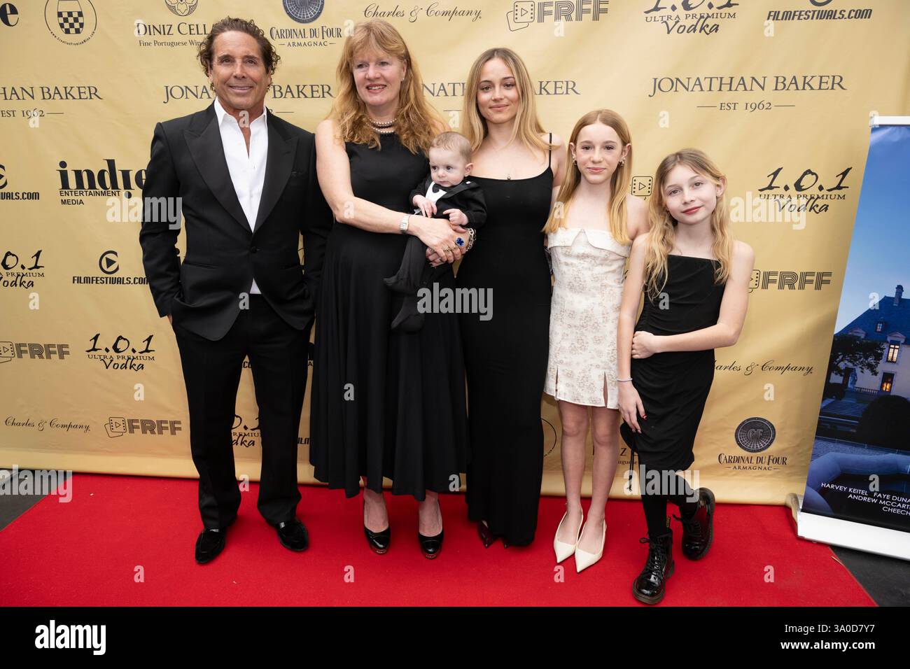 Los Angeles, USA. 2nd March, 2025. Director/Producer Jonathan Baker, Jenny Baker with Max ...
