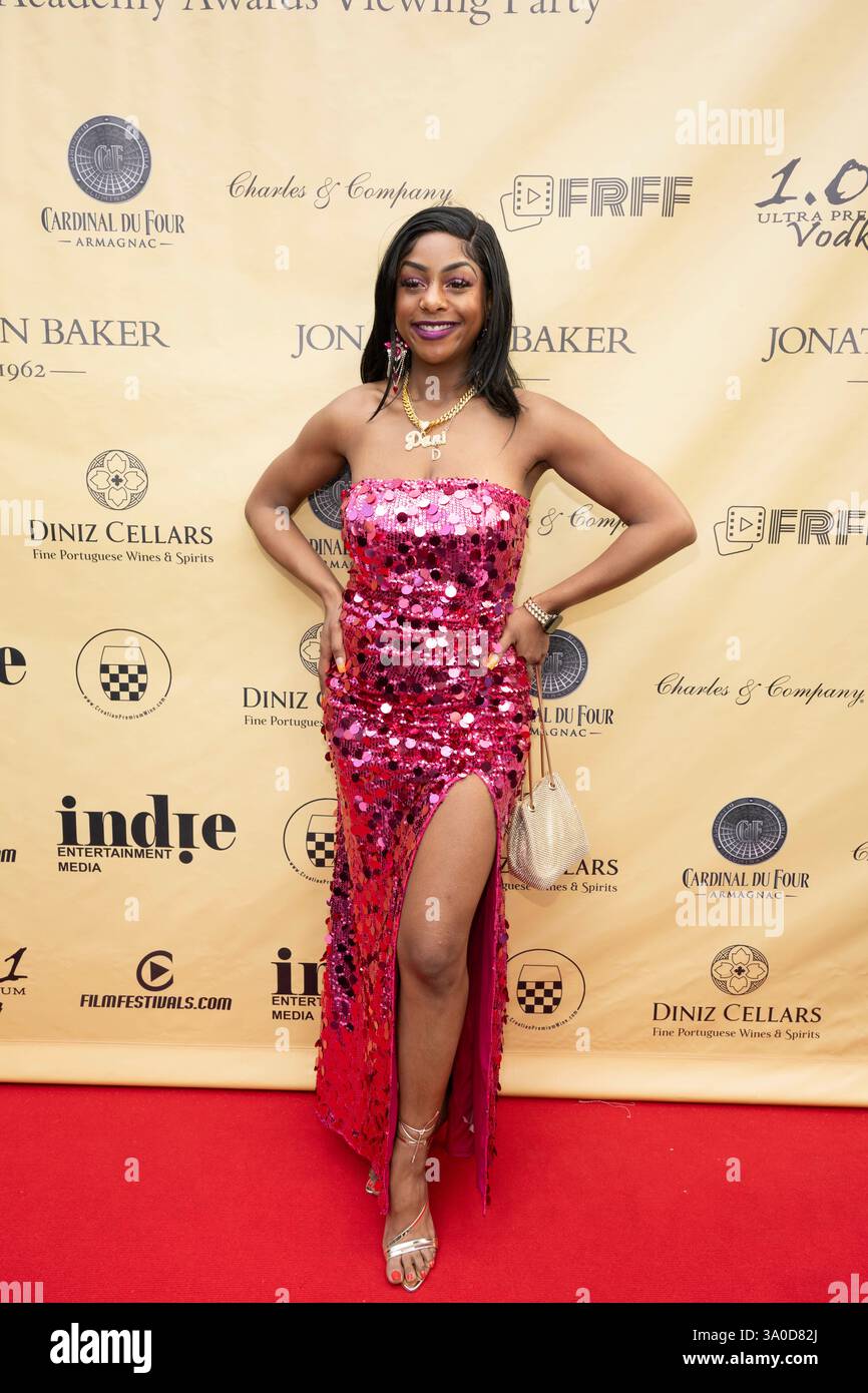 Actress Danielle Daniels attends The Icons Of Hollywood Oscar Viewing Soiree At Baker Manor, Los ...