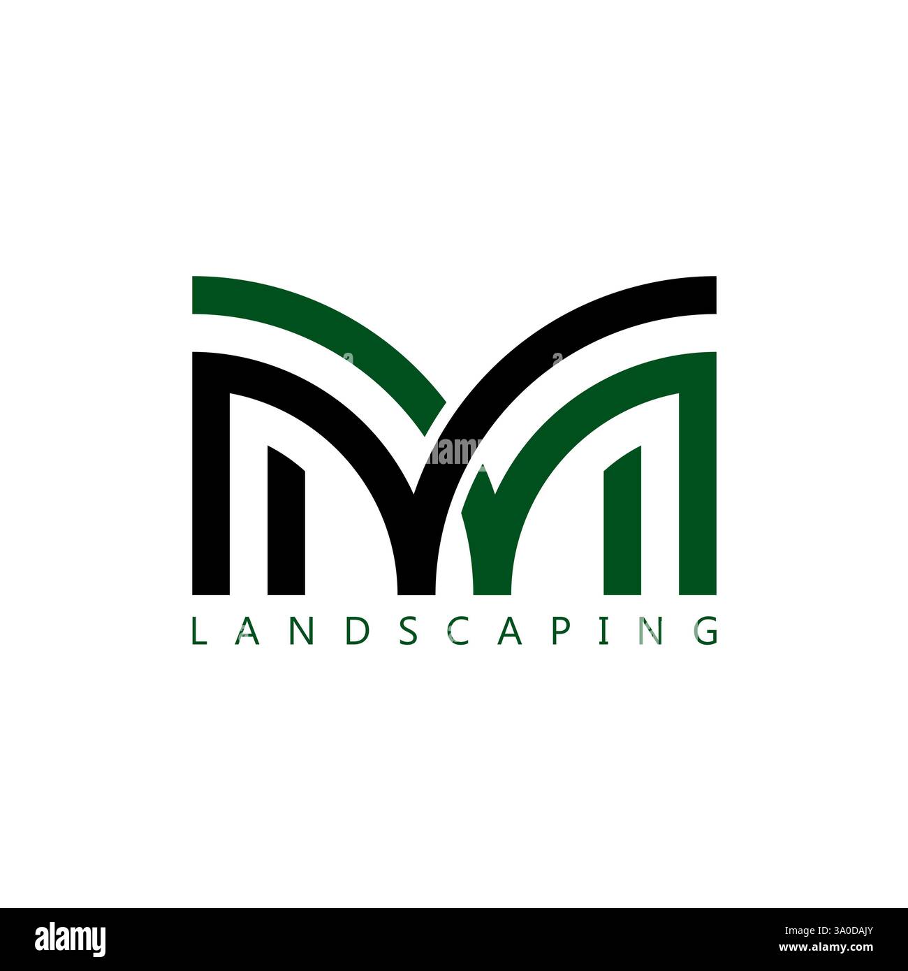 Initial Letter M Landscaping Logo Design Stock Vector Image & Art - Alamy