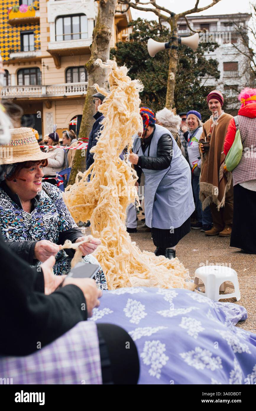 Tolosa. Spain. 20250302, Tolosa. Spain. 20250302, People in costume ...