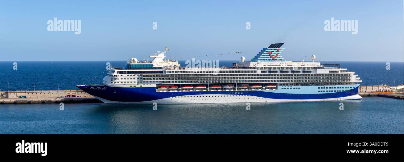 SANTA CRUZ DE TENERIFE, CANARY ISLANDS - FEBRUARY 07, 2025: Panorama of ...