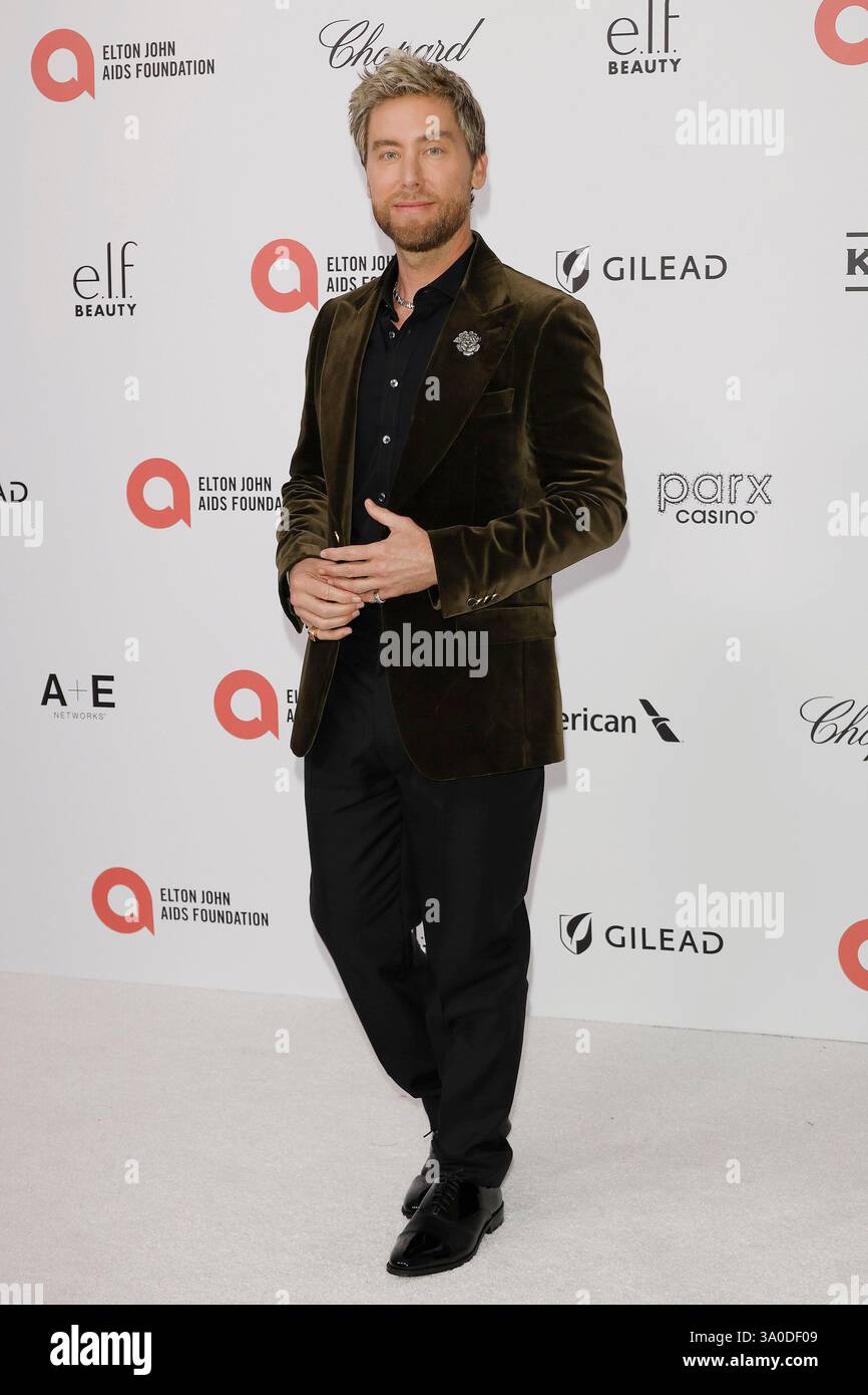 Lance Bass at the arrivals of the 33rd Annual Elton John AIDS ...