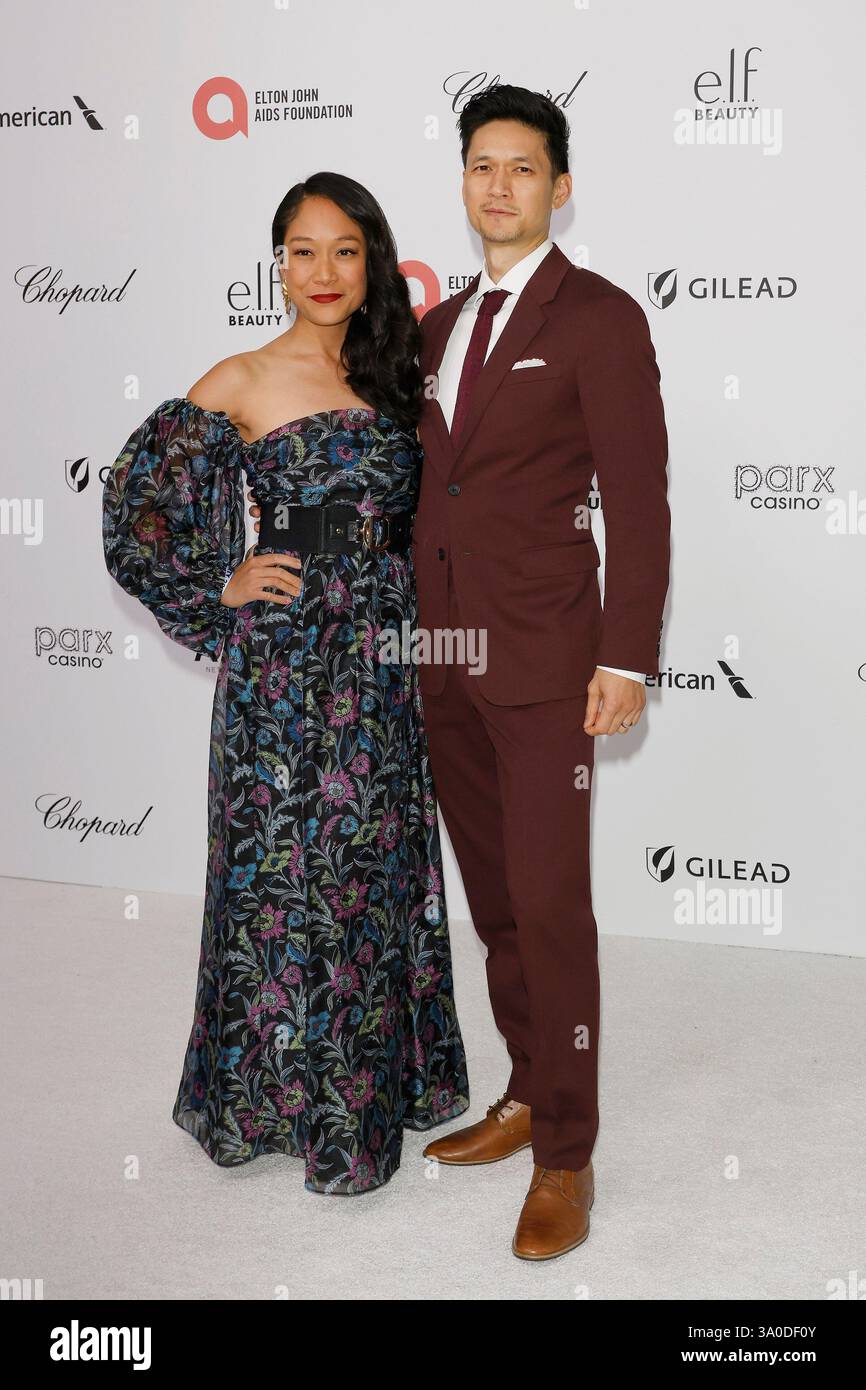 West Hollywood, USA. 02nd Mar, 2025. Shelby Rabara, Harry Shum Jr at ...