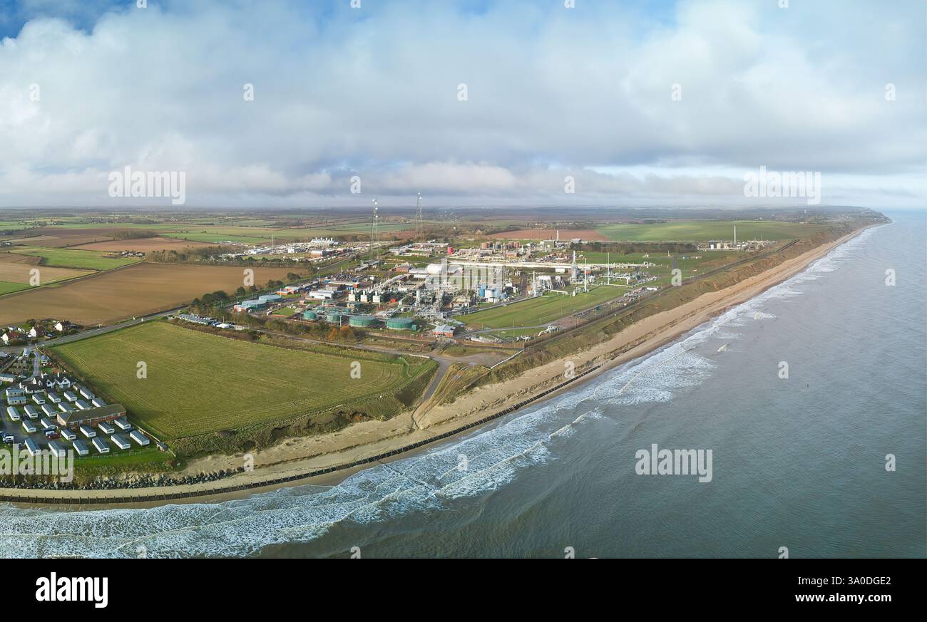 28th February 2025. Bacton, Norfolk, England. Bacton gas terminal on ...
