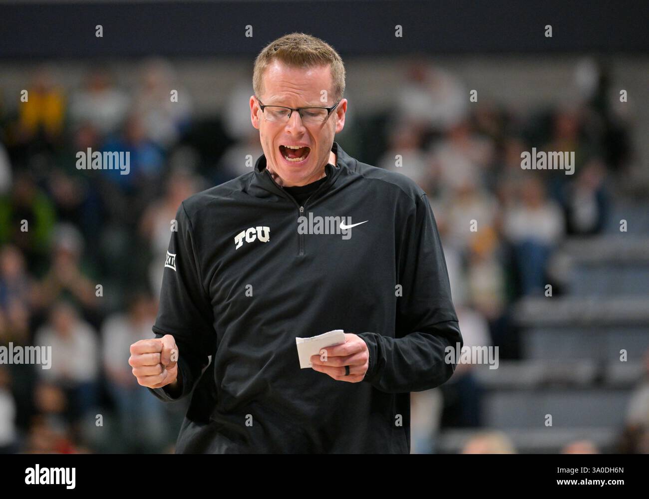 Waco, Texas, USA. 2nd Mar, 2025. TCU Horned Frogs head coach Mark ...