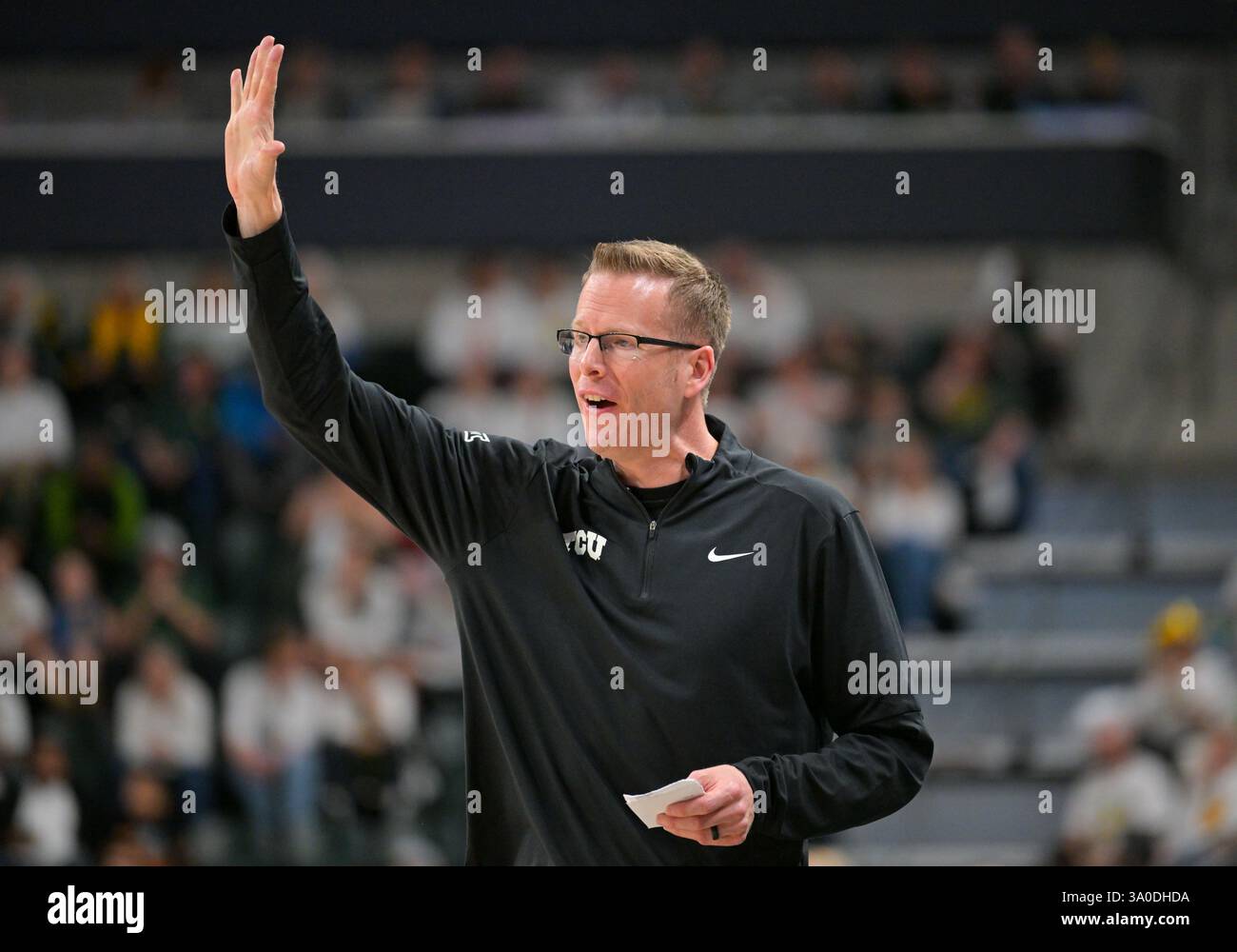 Waco, Texas, USA. 2nd Mar, 2025. TCU Horned Frogs head coach Mark ...