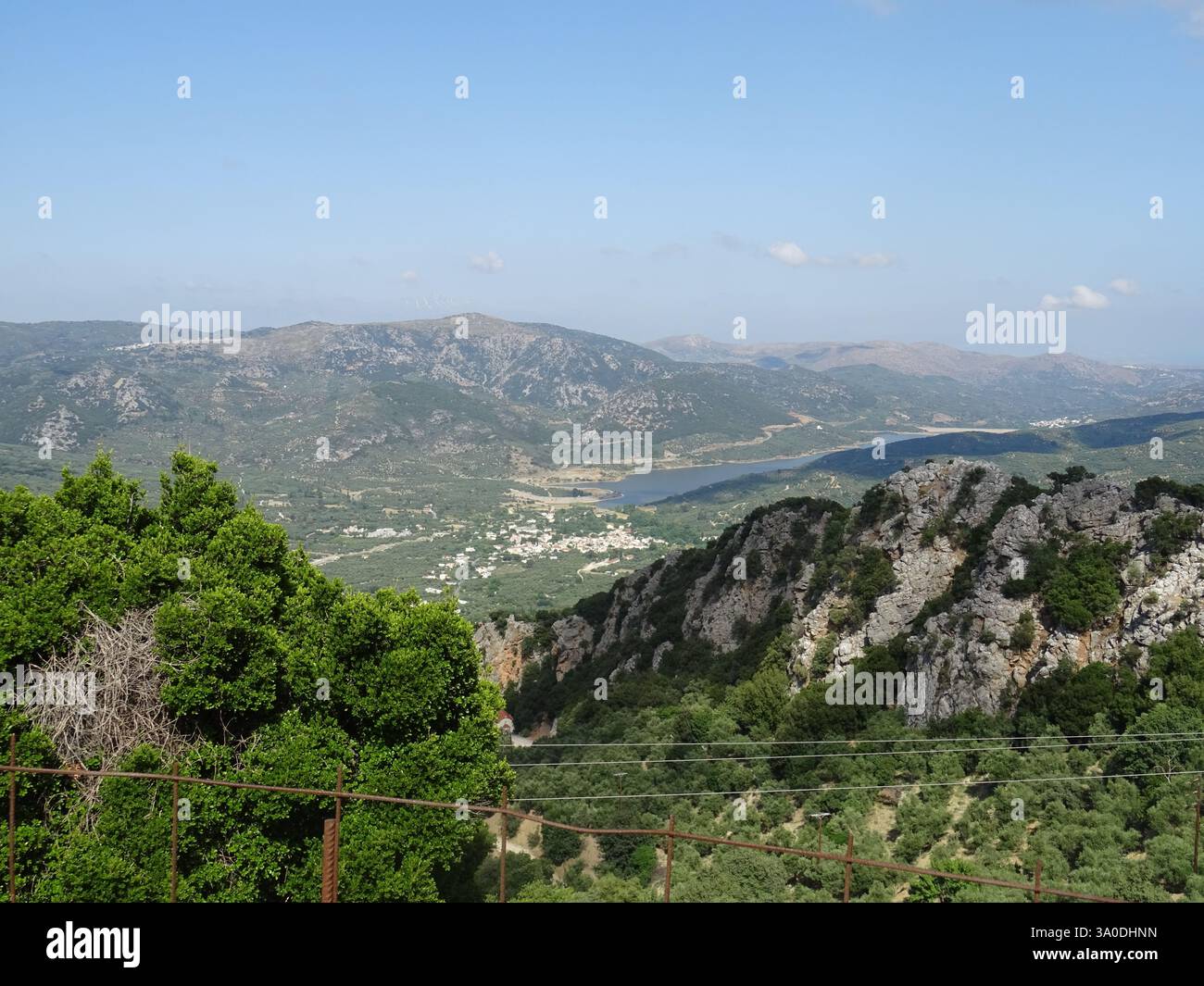 beautiful landscape of rocky mountains in the Crete island Stock Photo ...
