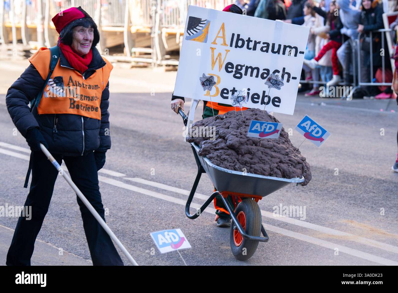 03.03.2025, Karneval Köln, Rosenmontagszug in der Kölner Innenstadt ...