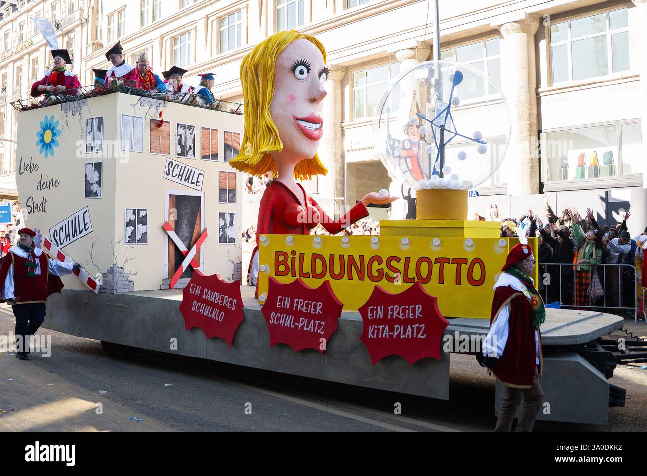 03.03.2025, Karneval Köln, Rosenmontagszug in der Kölner Innenstadt ...