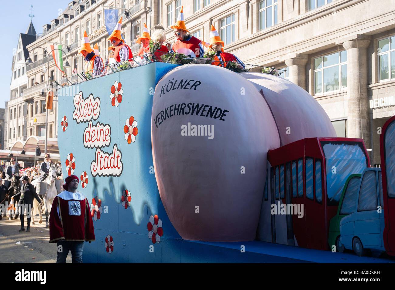 03.03.2025, Karneval Köln, Rosenmontagszug in der Kölner Innenstadt ...