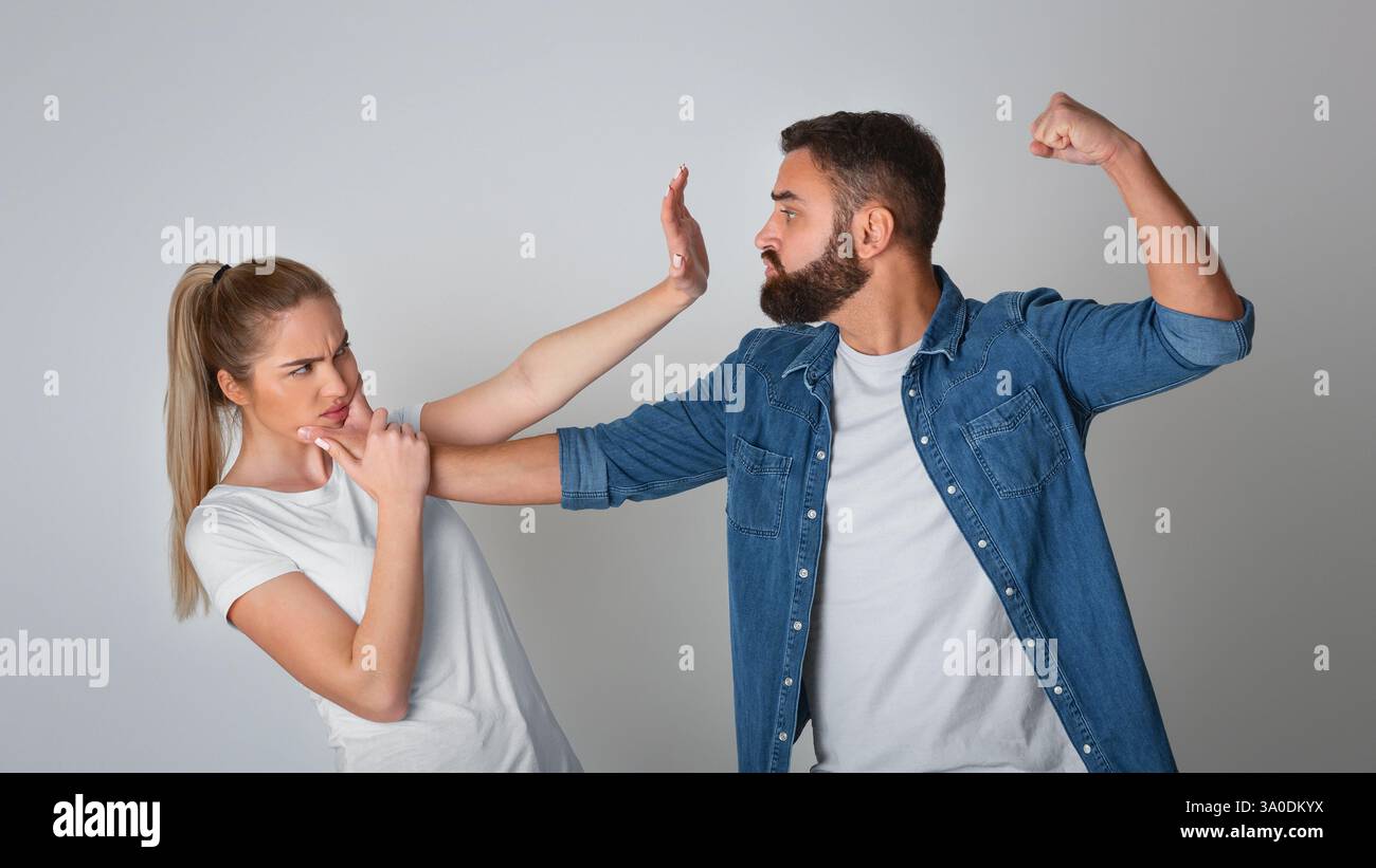 Stop domestic violence decisive hi-res stock photography and images - Alamy