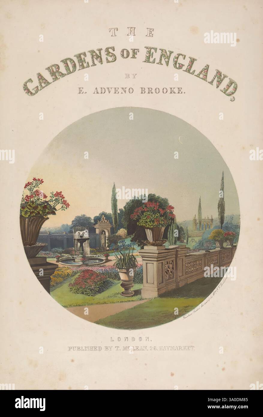 Country homes england gardens english pictorial works hi-res stock ...