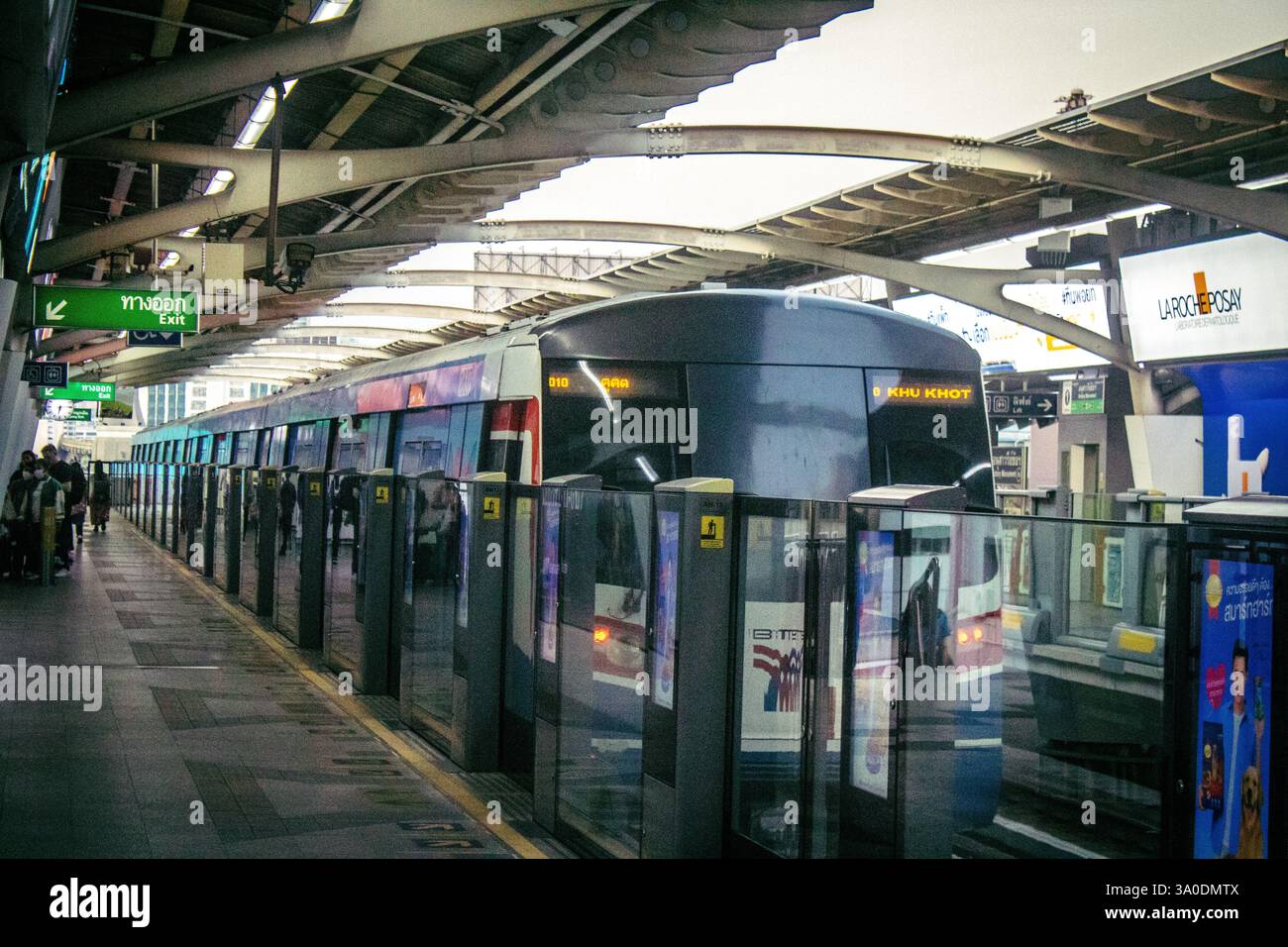 Bangkok, Thailand, March 02, 2025 The BTS Skytrain is a rapid transit ...