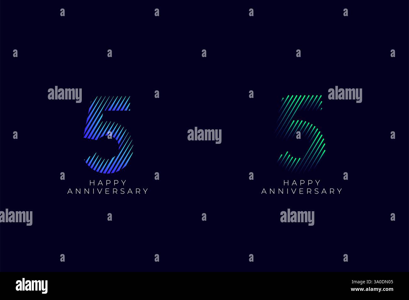 Dioagonal Line Stripes Speed Gradient Colorful 5th, 5th Happy ...